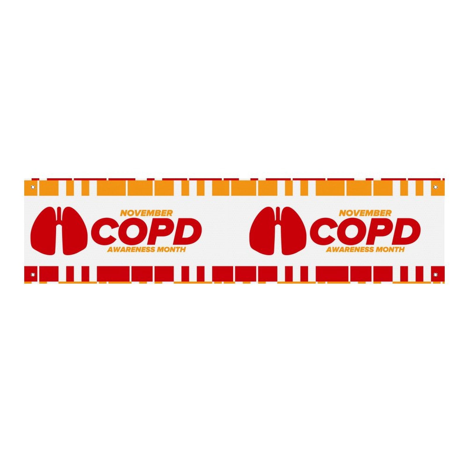 COPD Awareness Month Banners Flag Hanging Backdrop Sign Wall Decoration ...