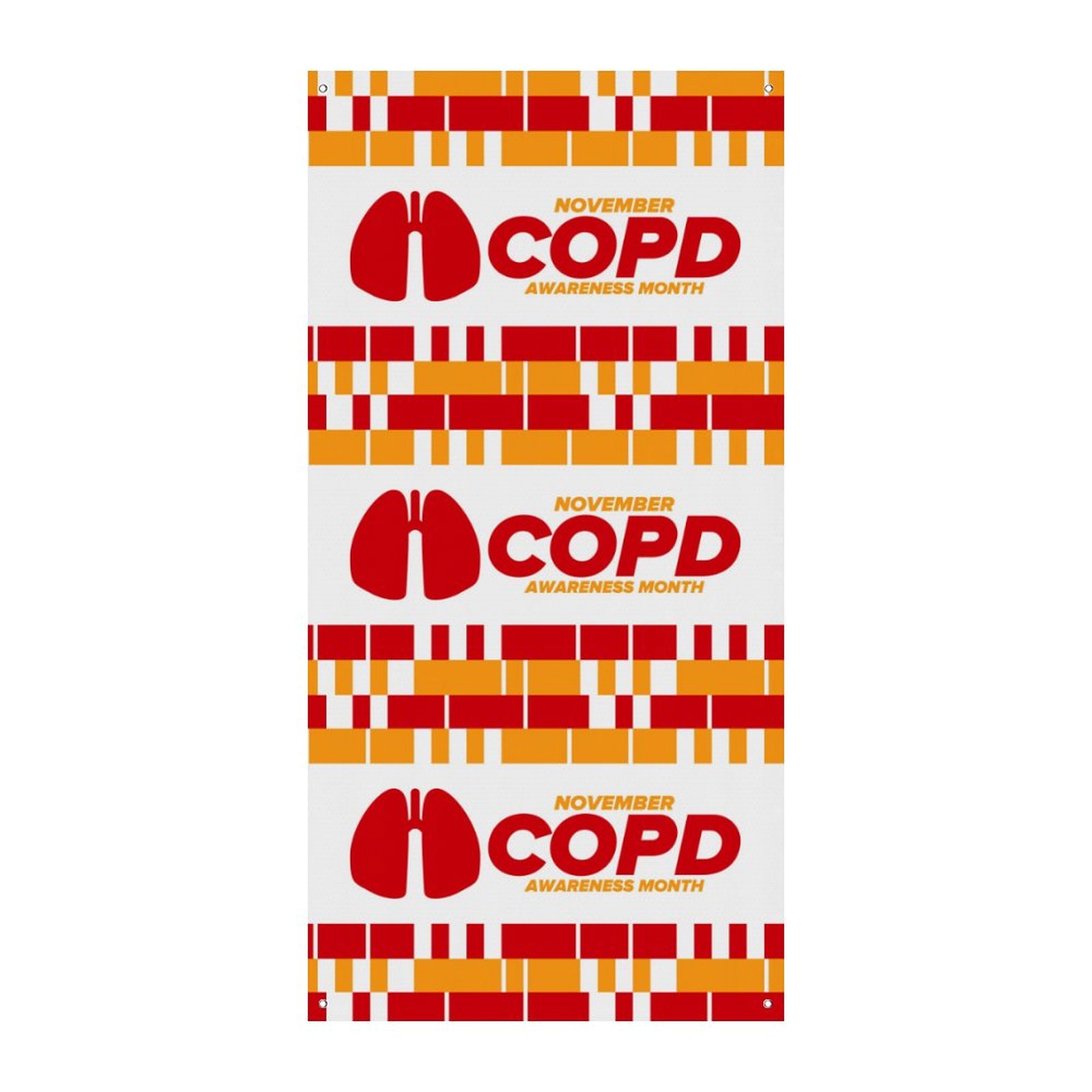 COPD Awareness Month Door Cover Banners Flag Hanging Backdrop Sign Door ...