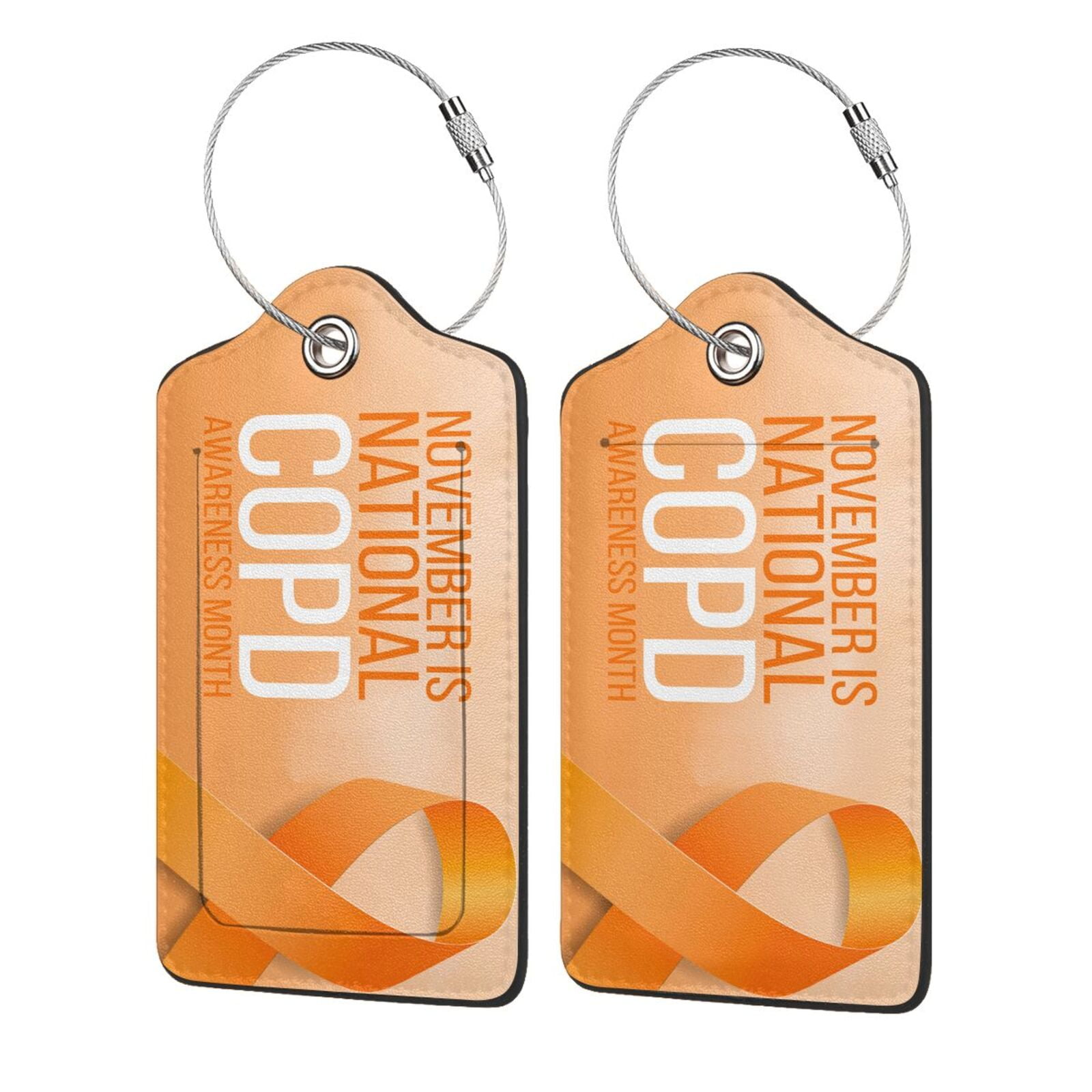 COPD Awareness Month Luggage Tags for Suitcase Tags Identifiers with ...