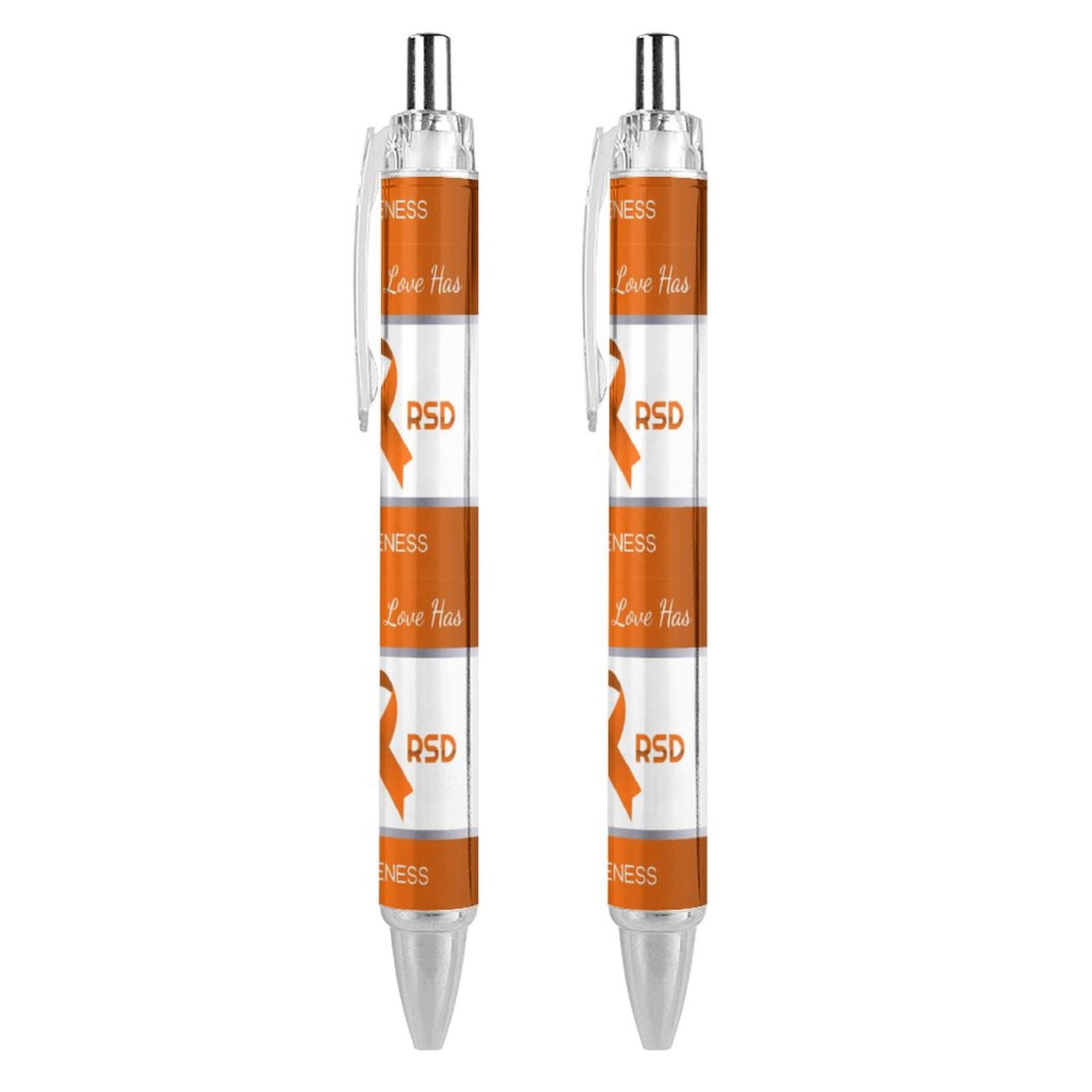 COPD Awareness Month Orange Ribbon Ballpoint Pen Retractable Pens Black ...