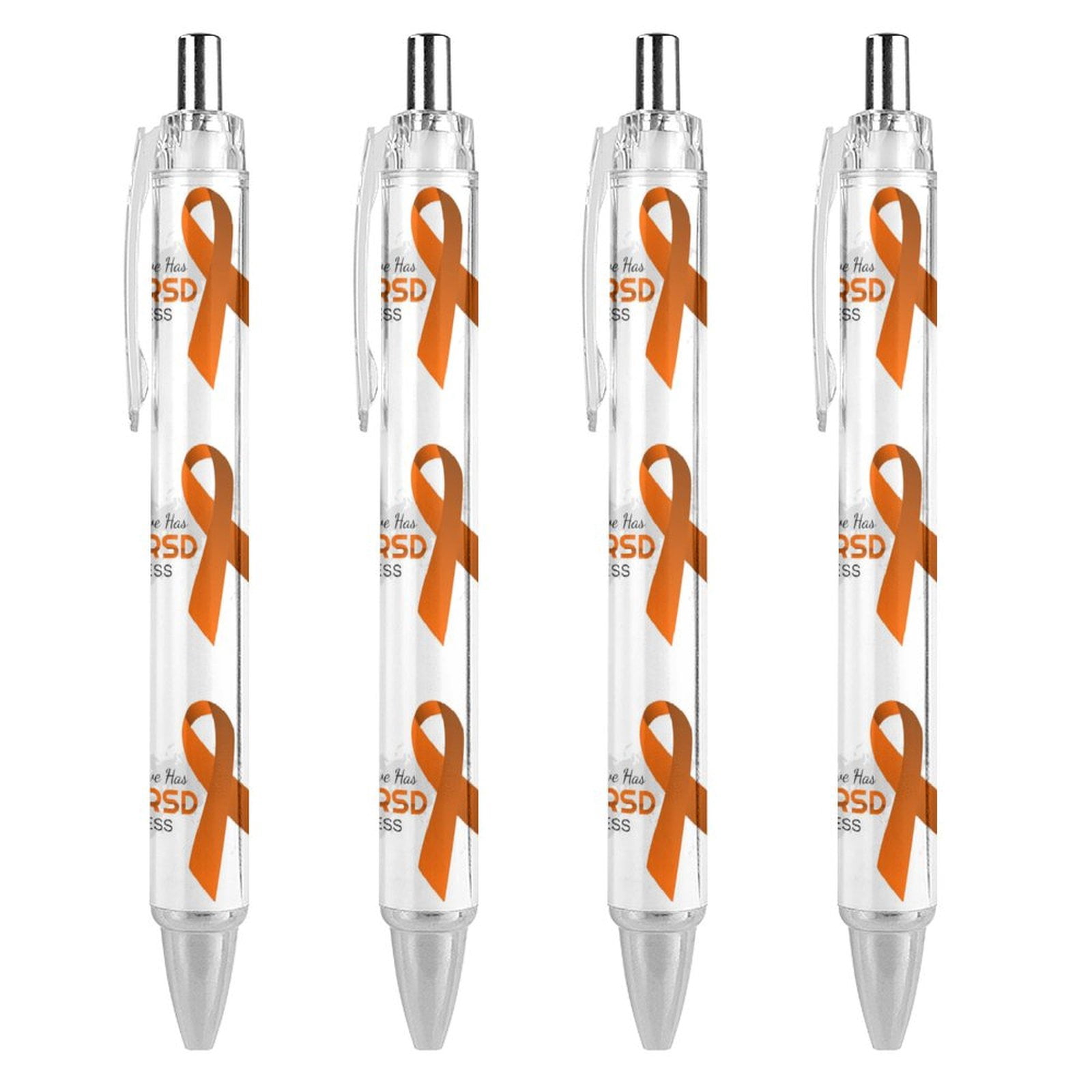 COPD Awareness Month Orange Ribbon Ballpoint Pen Retractable Pens Black ...