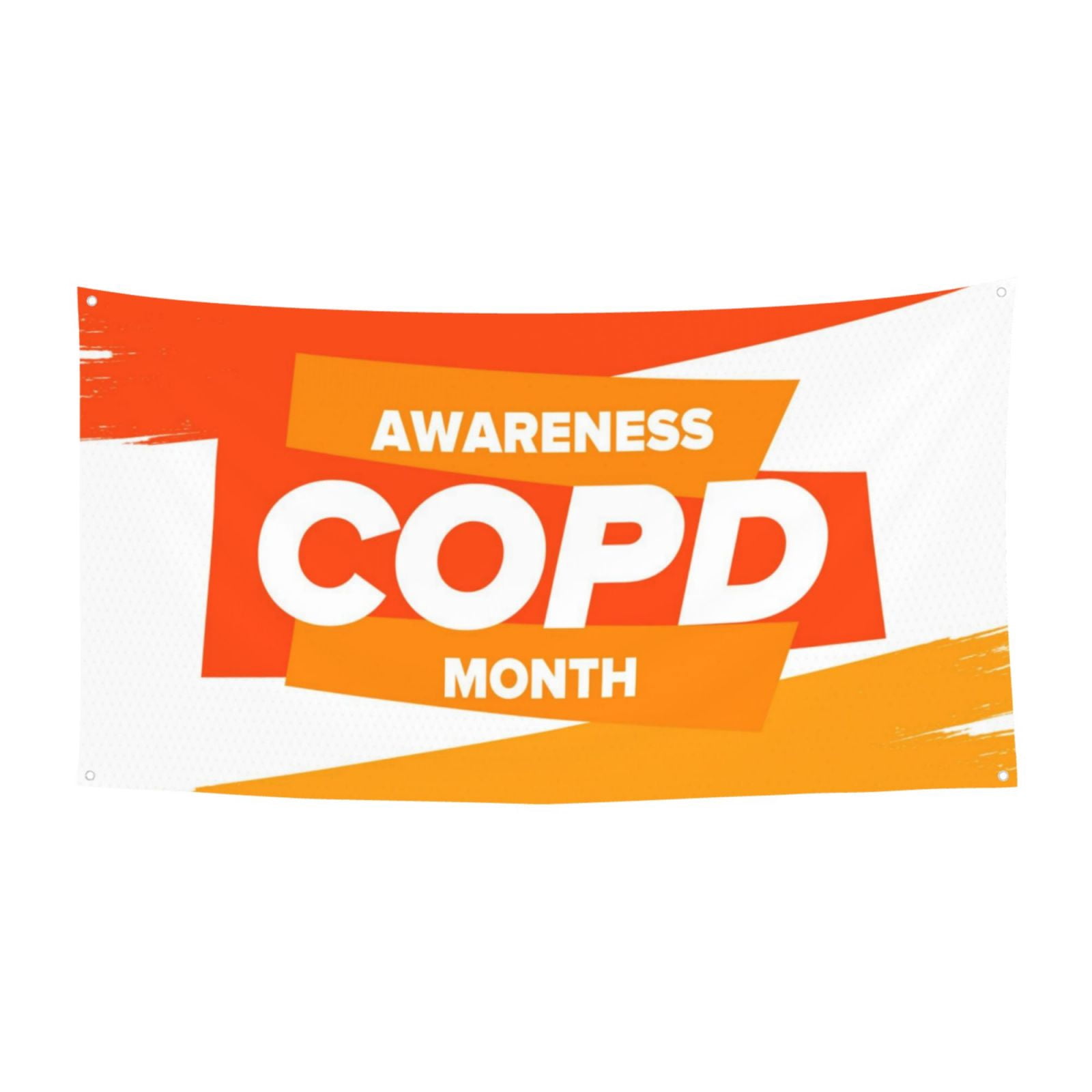 COPD Awareness Month Orange Ribbon Banner Backdrop Porch Sign 35 x 70 ...