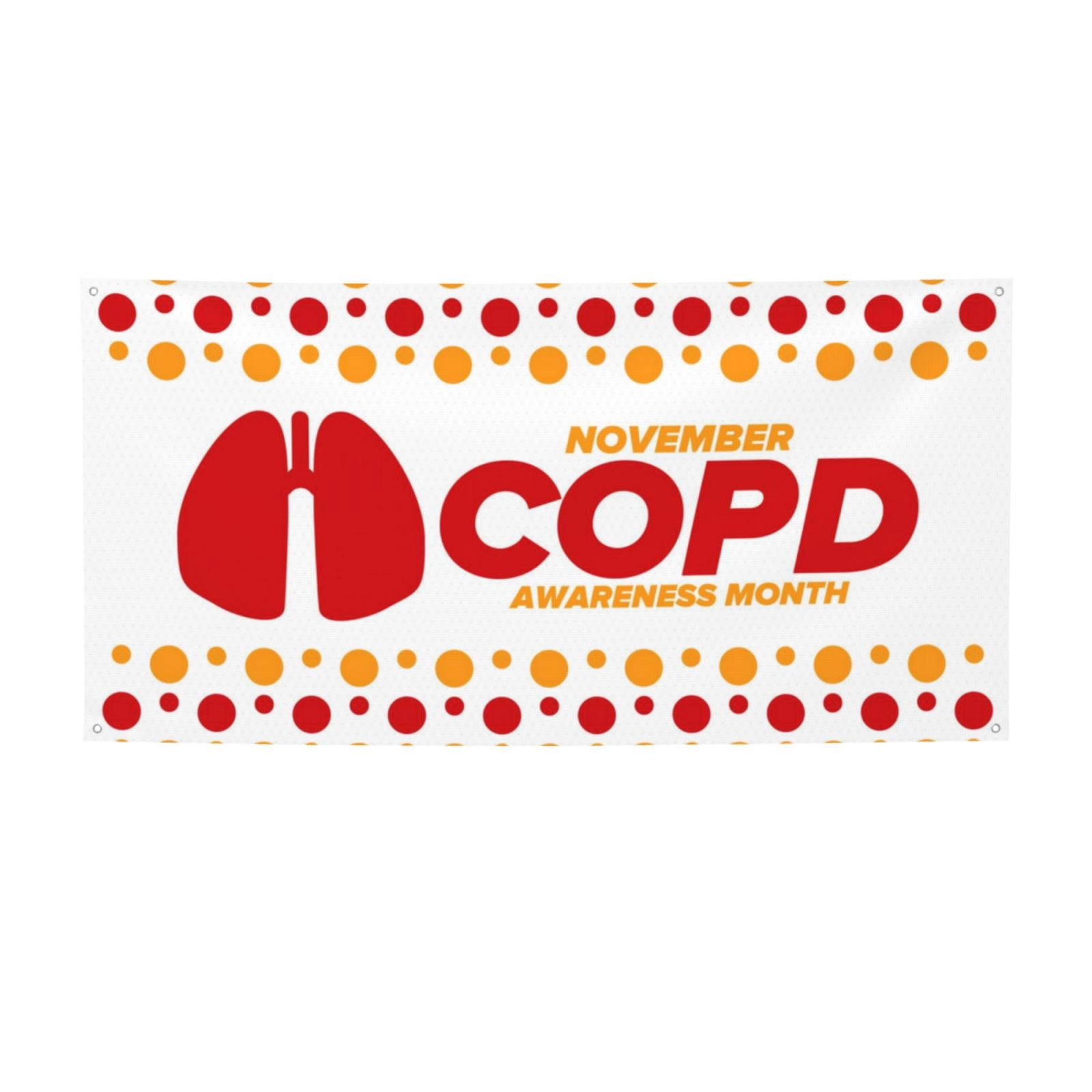 COPD Awareness Month Orange Ribbon Banner Backdrop Porch Sign Medium ...