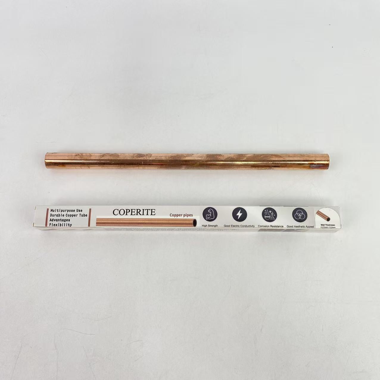 COPERITE Copper pipes,210mm Copper Round Tube, 2mm OD 0.2mm Wall ...
