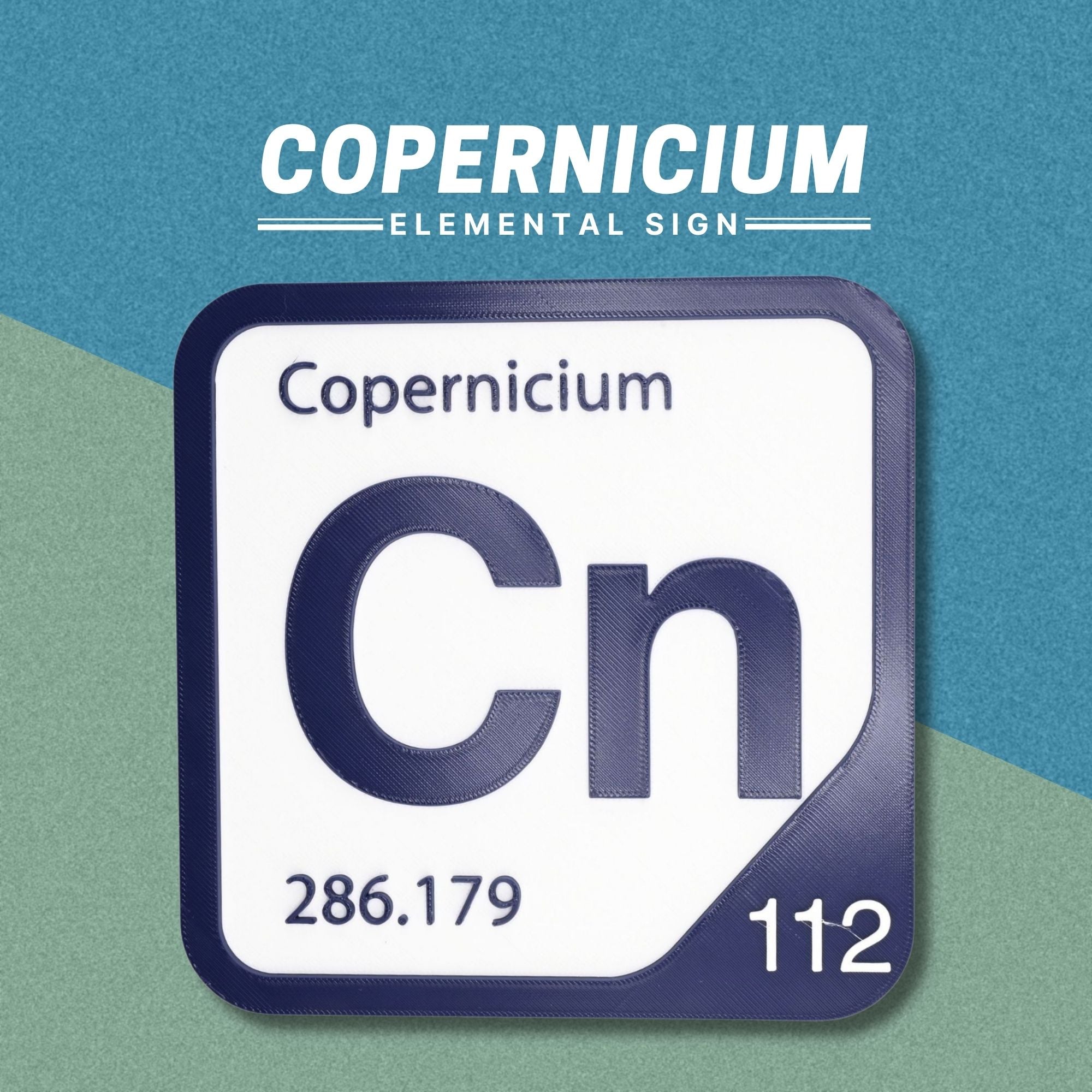 COPERNICIUM Periodic Table Tile – Educational Wall Art for Science ...