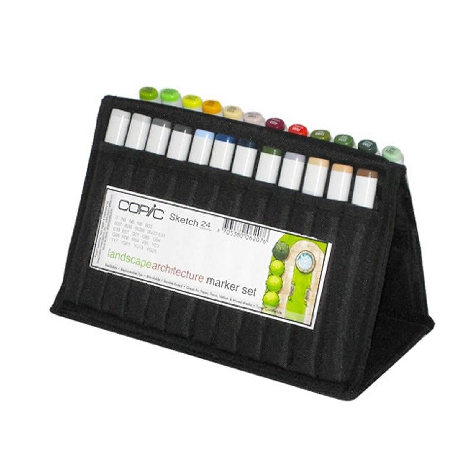 Copic Sketch Marker Set, 24pc Wallet, Landscape Architecture - Walmart.com