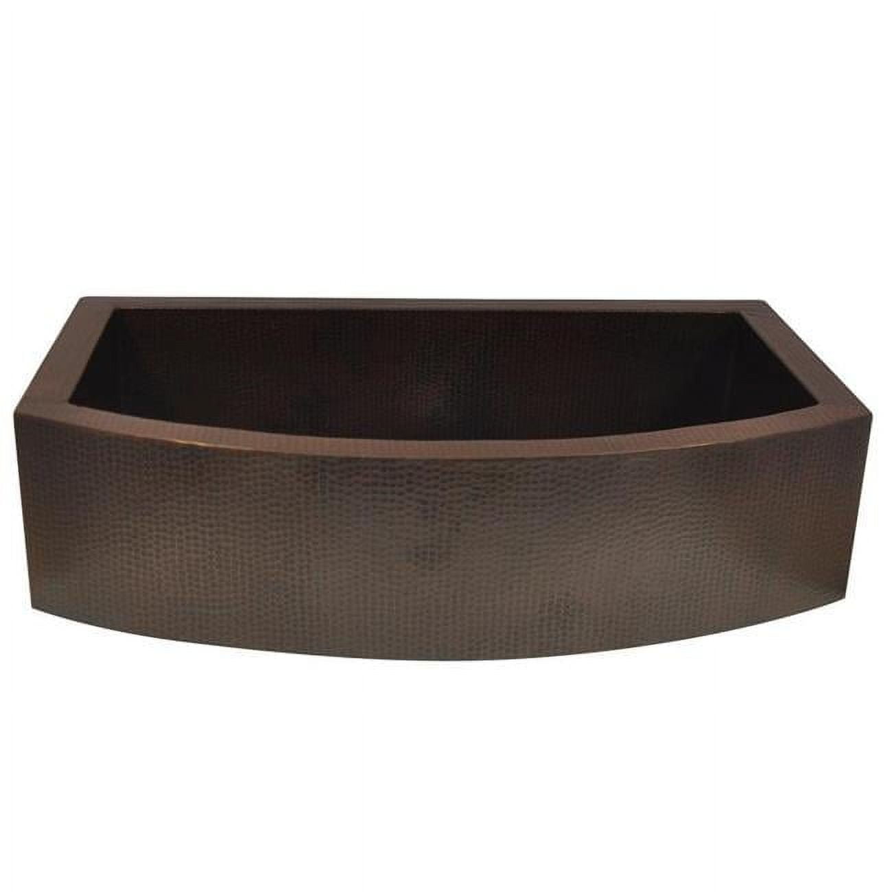 COPPER FARMHOUSE ROUND APRON KITCHEN SINK 33X22X9 G16 MATTE - Walmart.com