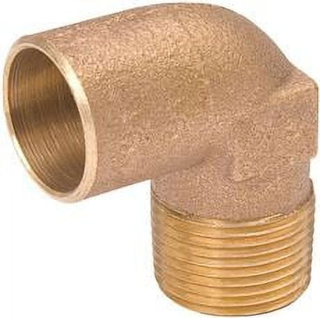 COPPER FITTING ELBOW 90 DEGREE C X MIP 1/2 IN. LEAD FREE per 7 Each ...