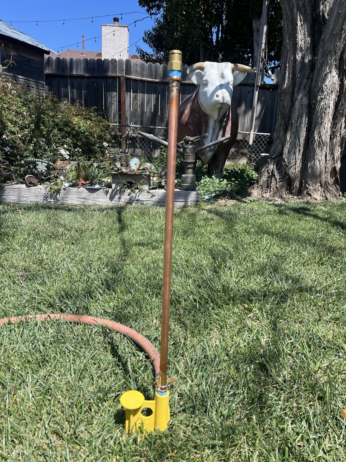 COPPER LAWN & GARDEN SPRINKLER SPIKE 15' OF BEAUTIFUL COVERAGE WATCH ...