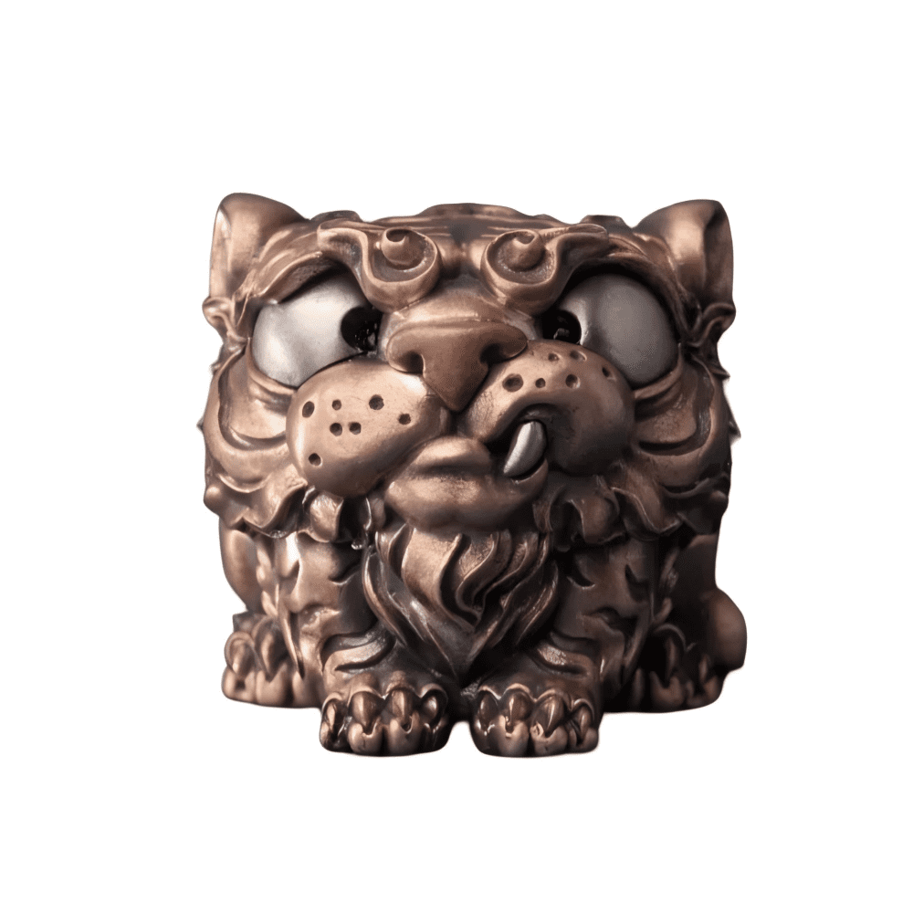COPPERTIST.WU White Tiger Bronze Figurine, Chinese Four Sacred Beasts ...