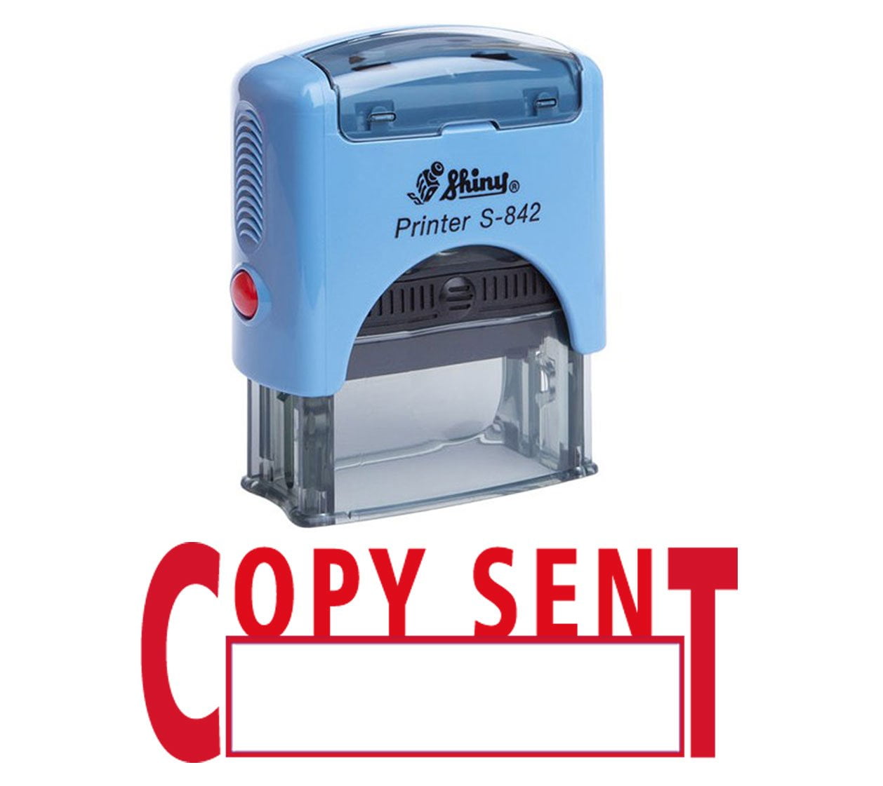 COPY SENT Self Inking Rubber Stamp Custom Shiny Office Stationary Stamp ...