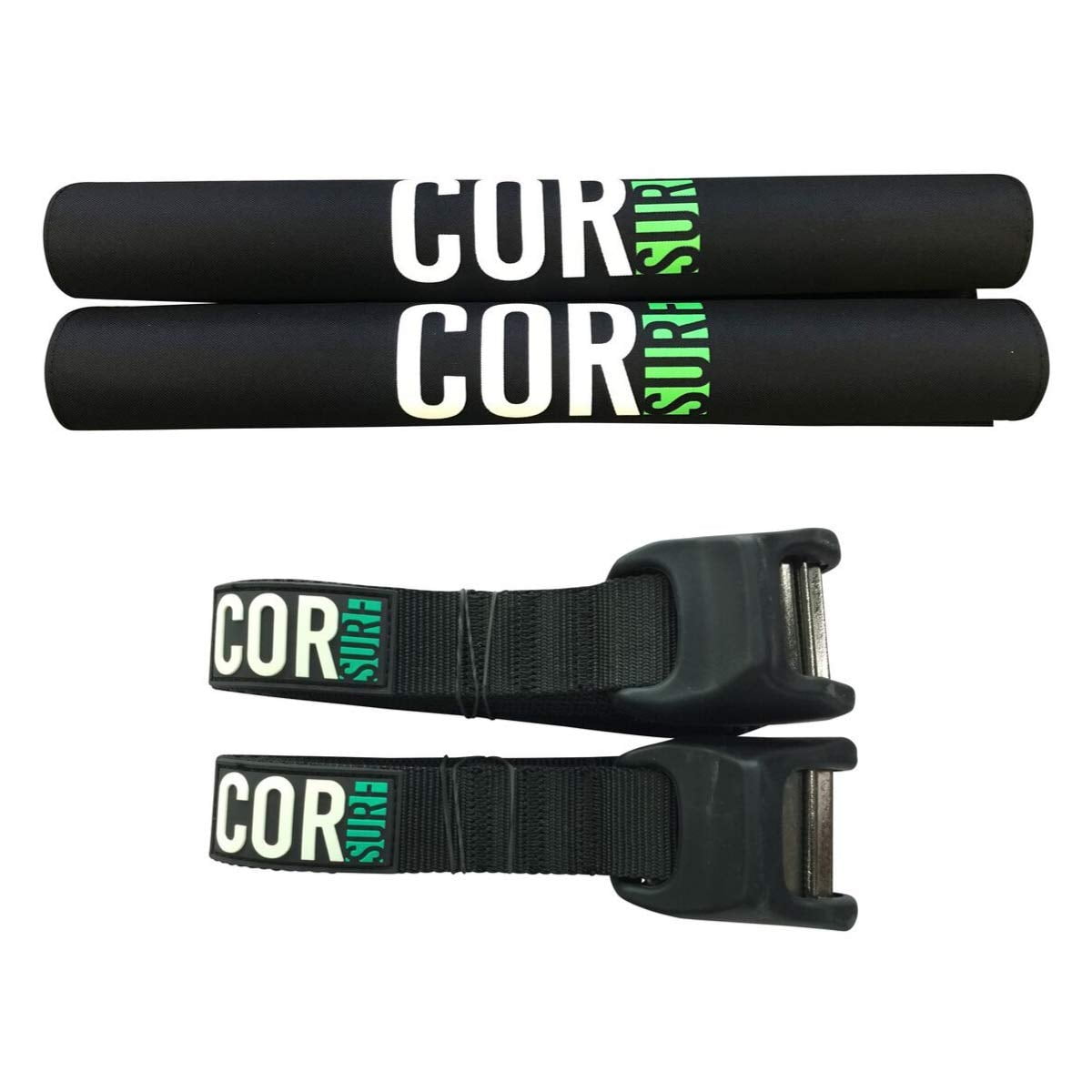 COR Surf Roof Rack Pad with Premium No-Scratch Silicon Tie Down Strap ...