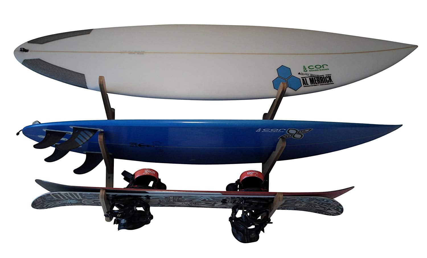 COR Surf Surfboard Wall Rack - Triple Tier Surf Board Store & Display ...