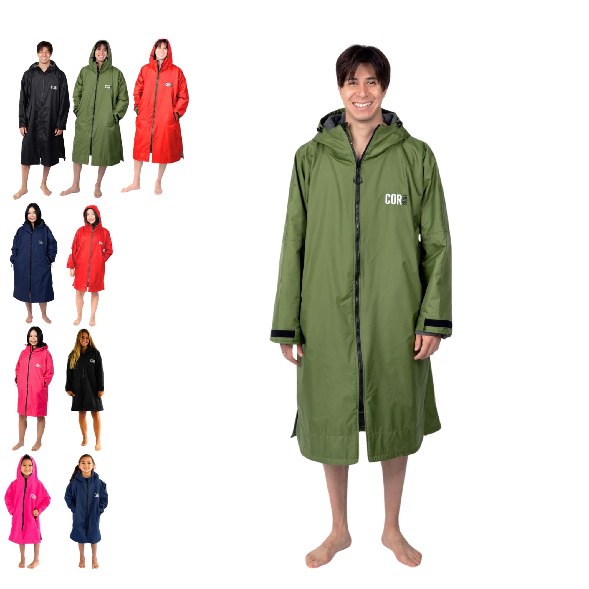 COR Surf Swim Parka for Youth and Adults | Heavy-Duty Weatherproof ...