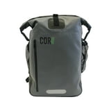 COR Surf Waterproof Dry Bag - Laptop Sleeve Front Zippered Pocket & Storage Backpack - 40L Grey ...