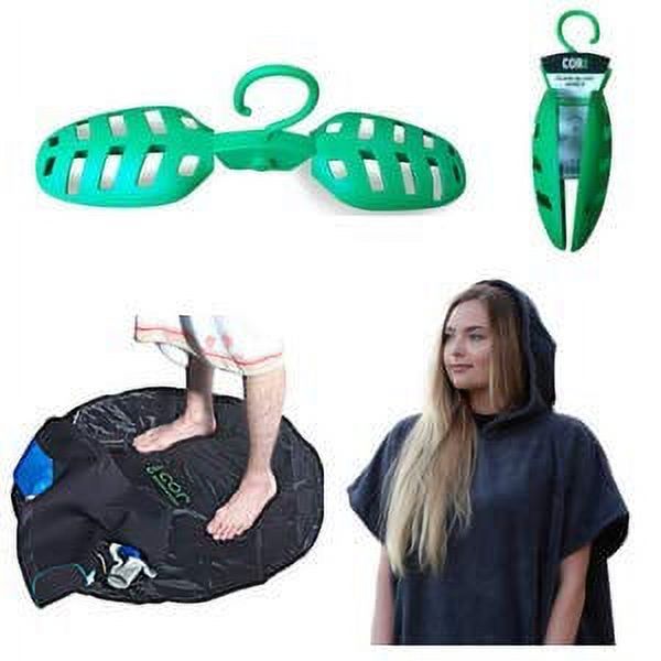 COR Surf Wetsuit Combo Kit - Fast Dry Folding Wetsuit Hanger - Changing ...