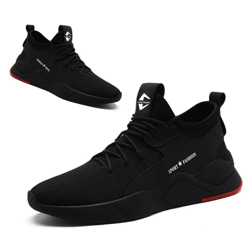 CORANSBER Steel Toe Safety Shoes for Men Women Work Sneakers Breathable ...