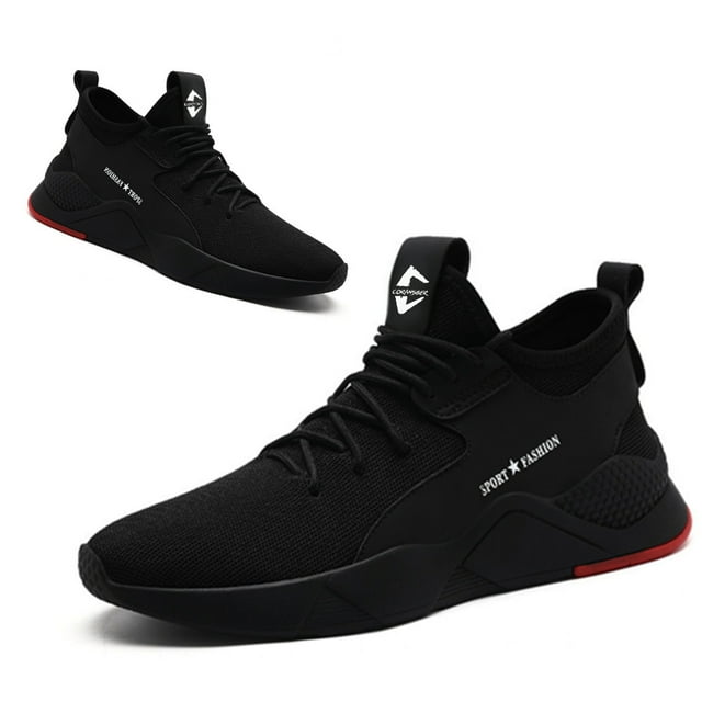 CORANSBER Steel Toe Safety Shoes for Men Women Work Sneakers Breathable ...