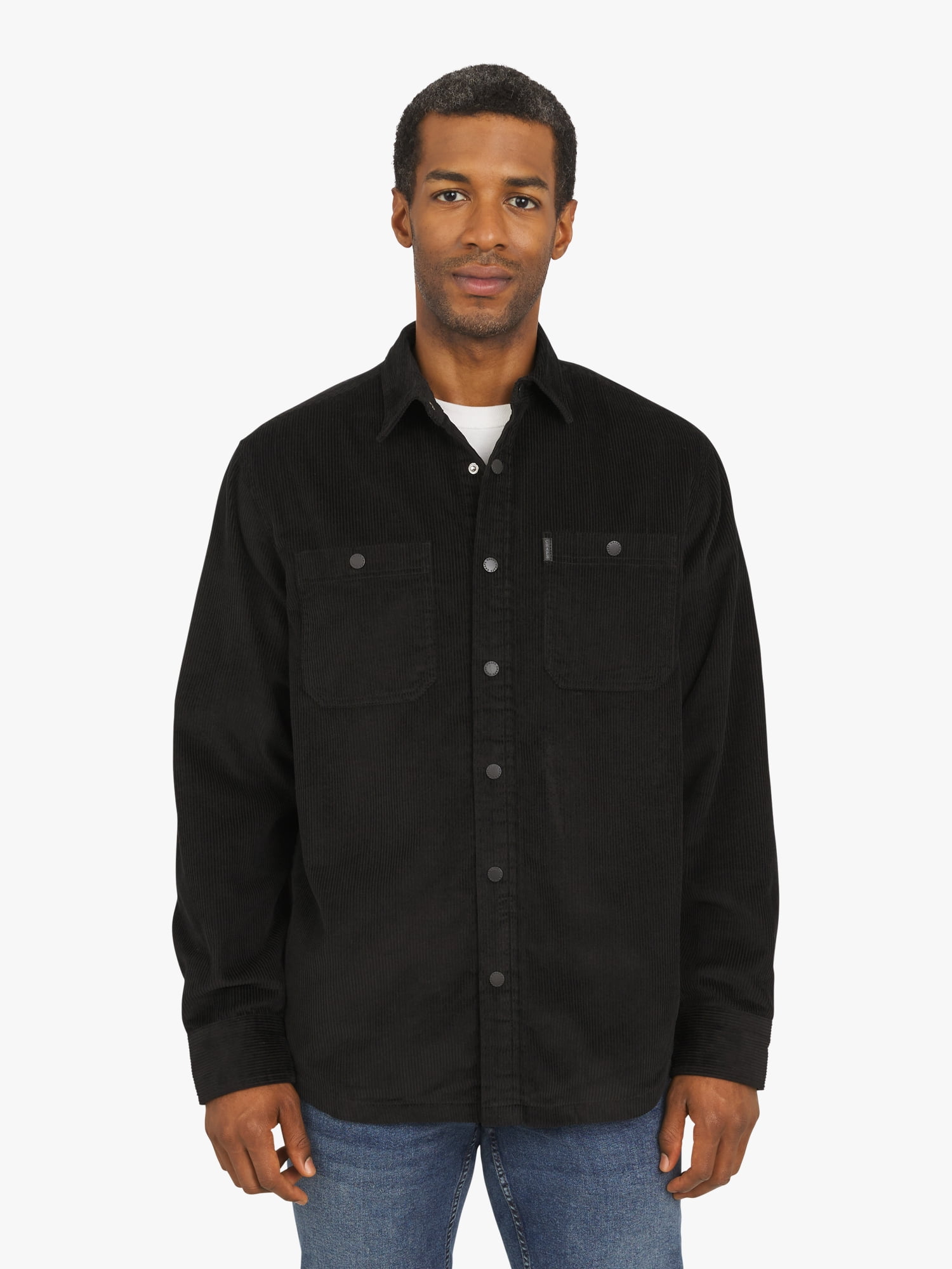 Chaps Men's & Big Men's Corduroy Flannel Lined Shirt, Sizes S-3XL ...