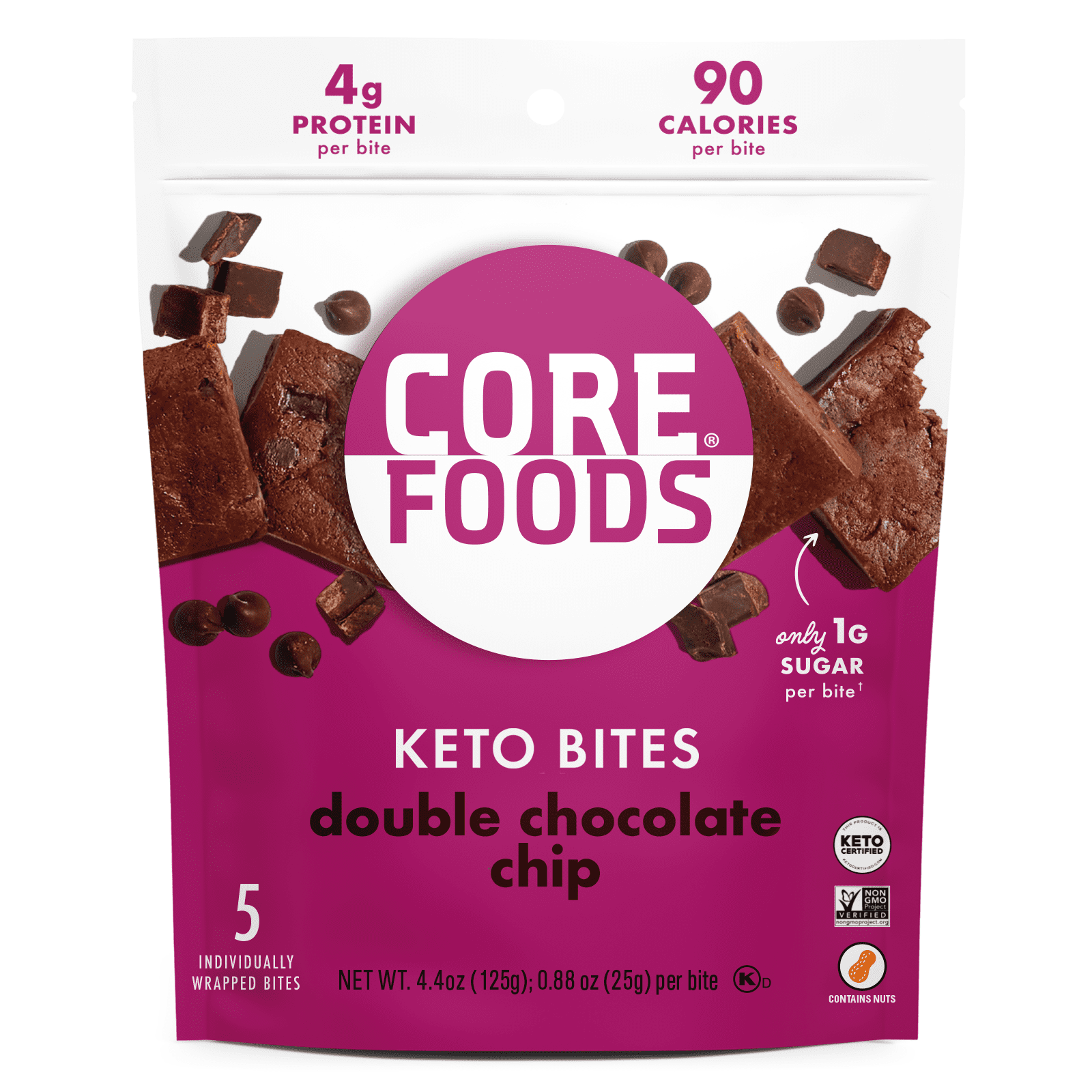 CORE Foods Keto Brownie Bites Size: 5 bites, Flavor: Double Chocolate ...