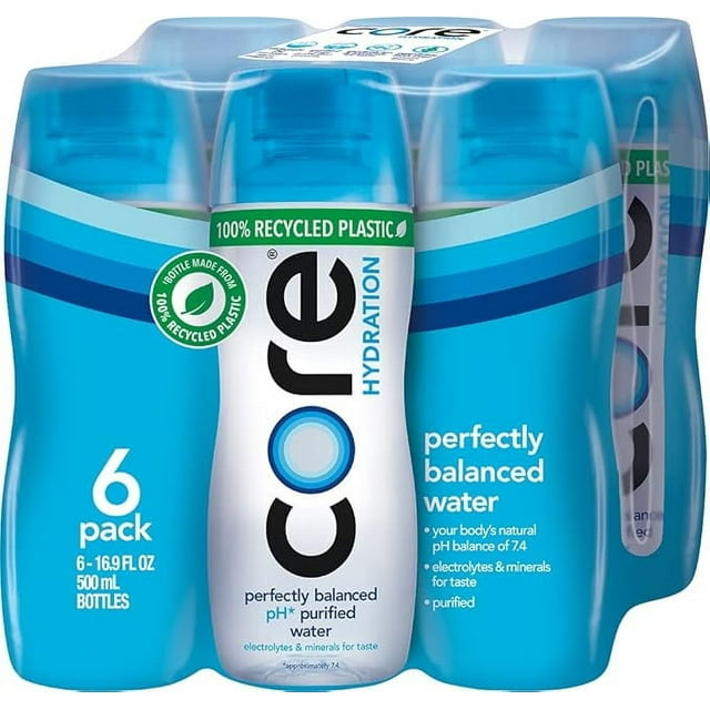 CORE Hydration Nutrient Enhanced Water, .5 L bottles, 6 Pack - Walmart.com