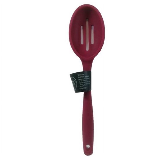 CORE KITCHEN Silicone Slotted Spoon In Red - Walmart.com