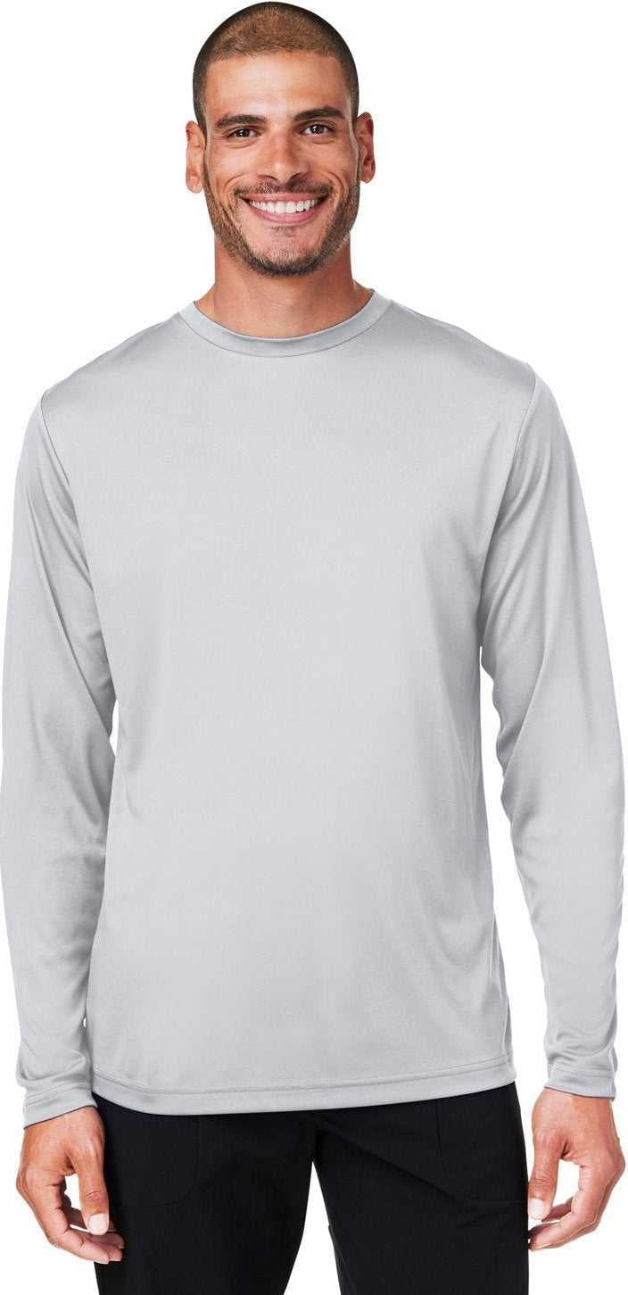 CORE365 CE10L Unisex Capital Long-Sleeve Performance T-Shirt - PLATINUM ...