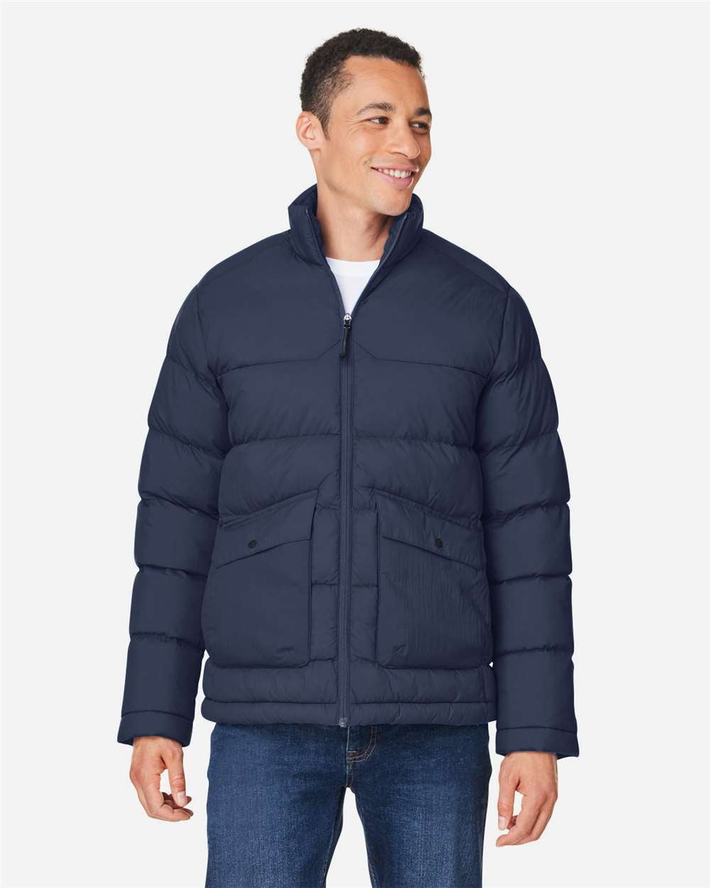CORE365 CE720 Men's Inspire Puffer Jacket-Classic Navy-4XL - Walmart.com