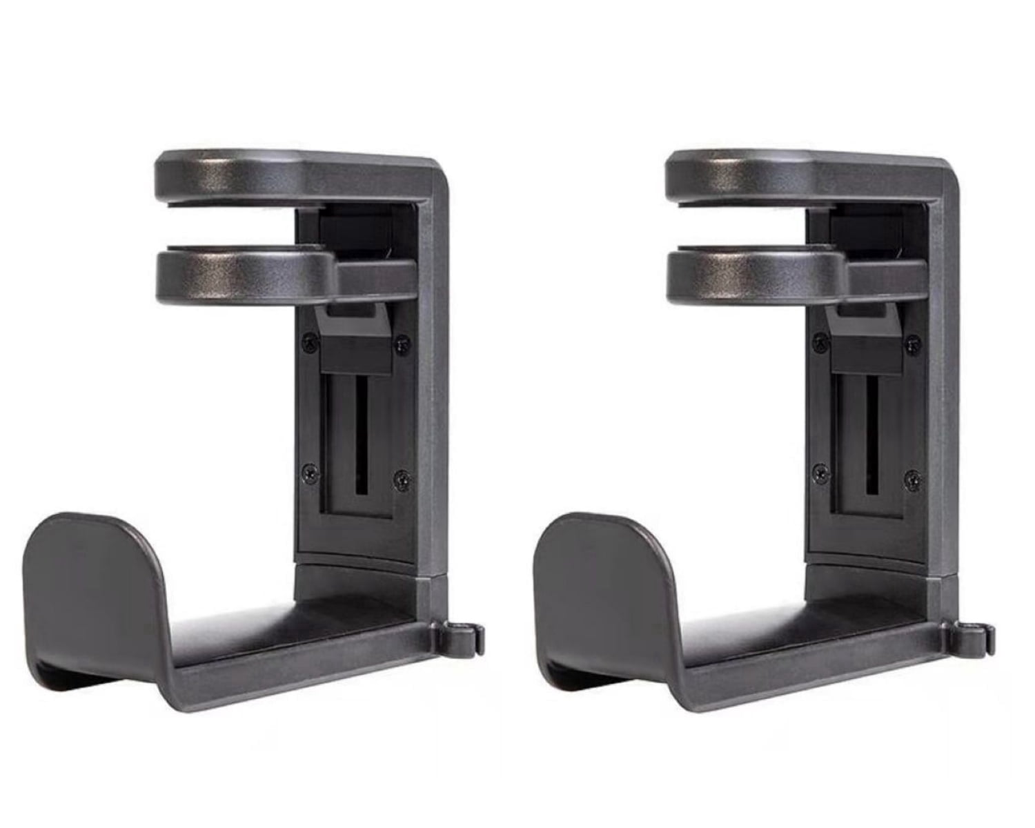 COREBAY 2-Pack Rotating Headset Holder with Adjustable Under Desk Clip ...