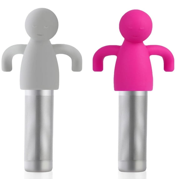 COREBAY Fine Mesh Tea Strainers for Loose Tea - 2-Pack Human-Shaped ...