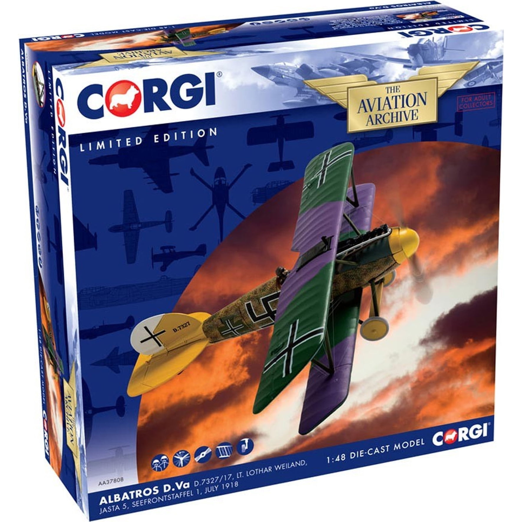 CORGI ALBATROS LT LOTHAR WEILAND JASTA 5 - Walmart.com