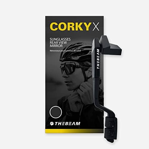 CORKY X Rear View Cycling Mirror - Attach To Any Riding Glasses For 360 ...