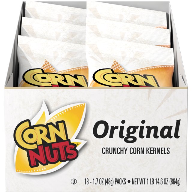 CORN NUTS Original Crunchy Corn Trail Mixes Kernels, Ready-to-Eat, 1.7 ...