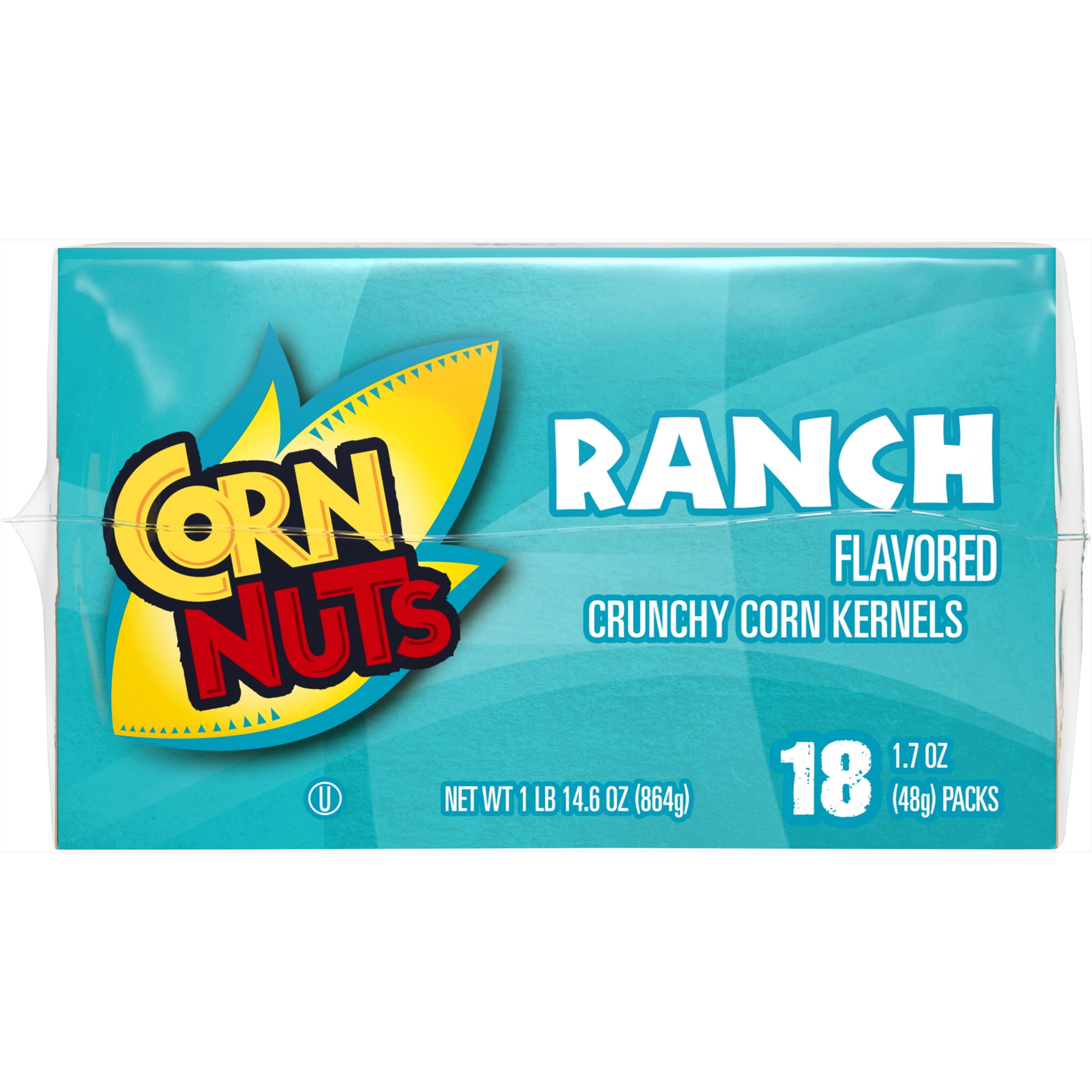 CORN NUTS Ranch Crunchy Corn Kernels Snack, 1.7 oz Plastic Pouch (Pack ...