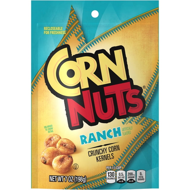 CORN NUTS Ranch Crunchy Corn Kernels Snack, Shelf-Stable, 7 oz ...