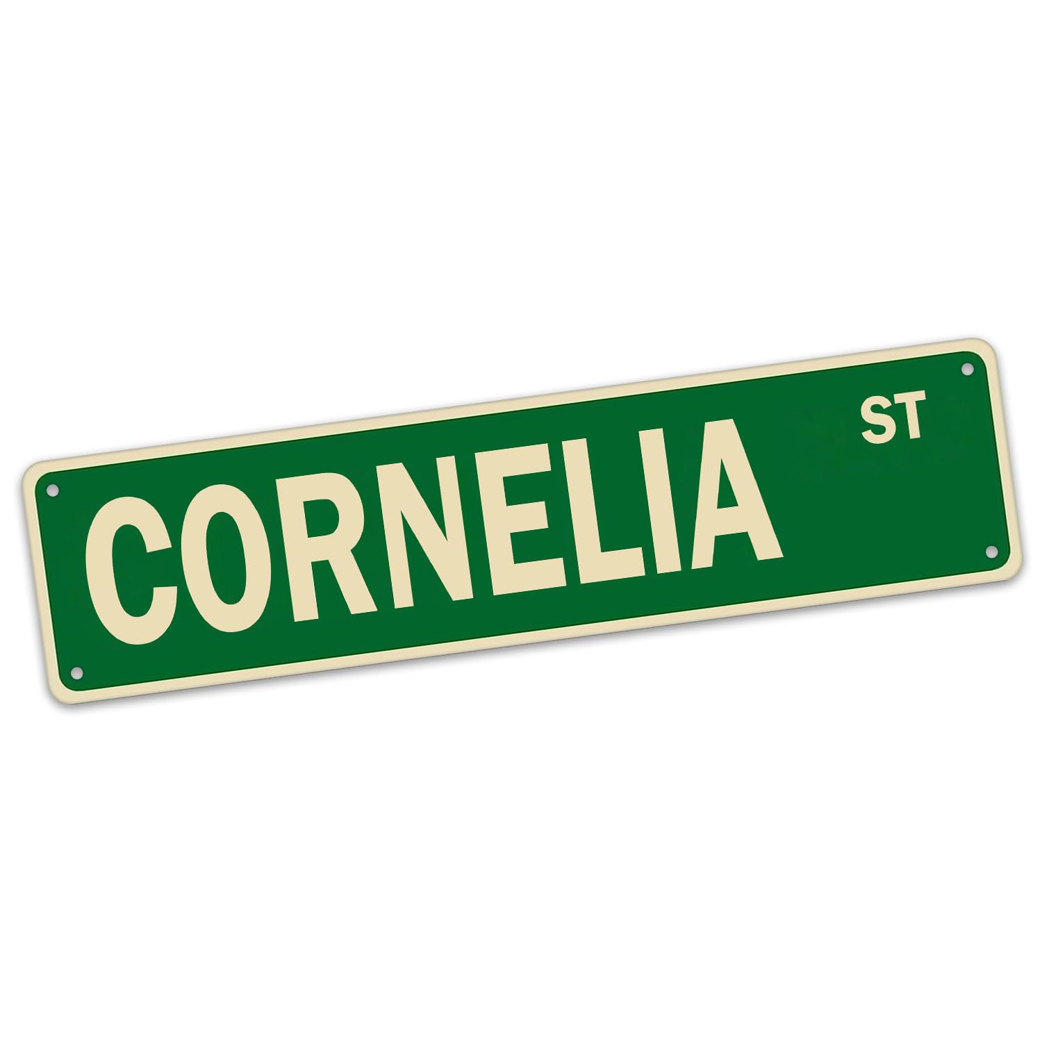 CORNELIA ST Tin Sign Gifts for women, Outdoor Metal Sign, Road Signs ...