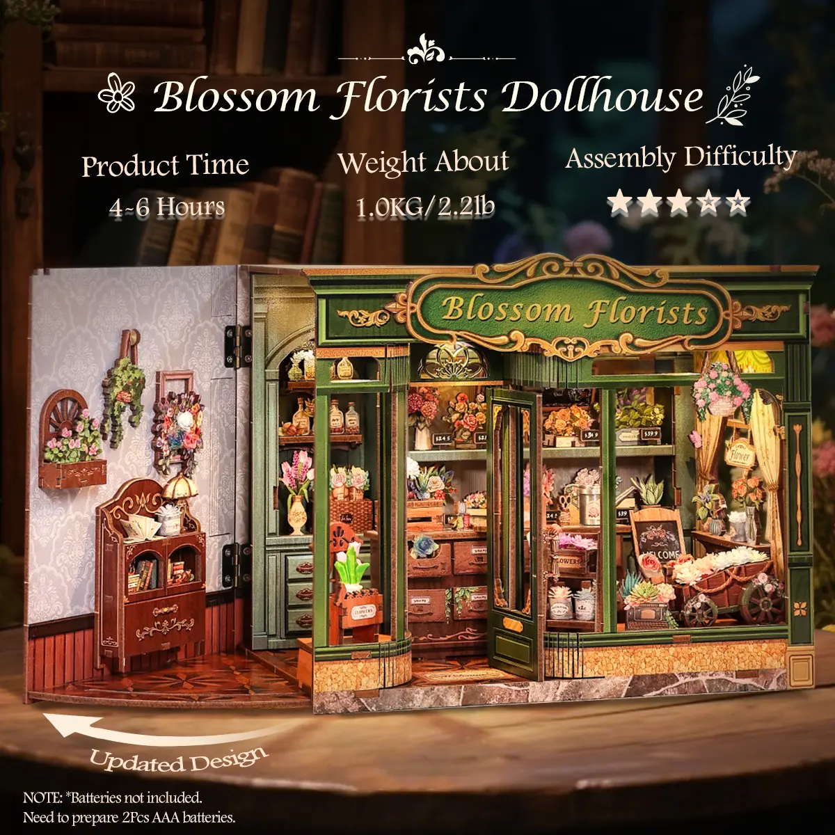 CORNER COFFEE SHOP Miniature House Kit - Cozy Aesthetic DIY Wooden ...