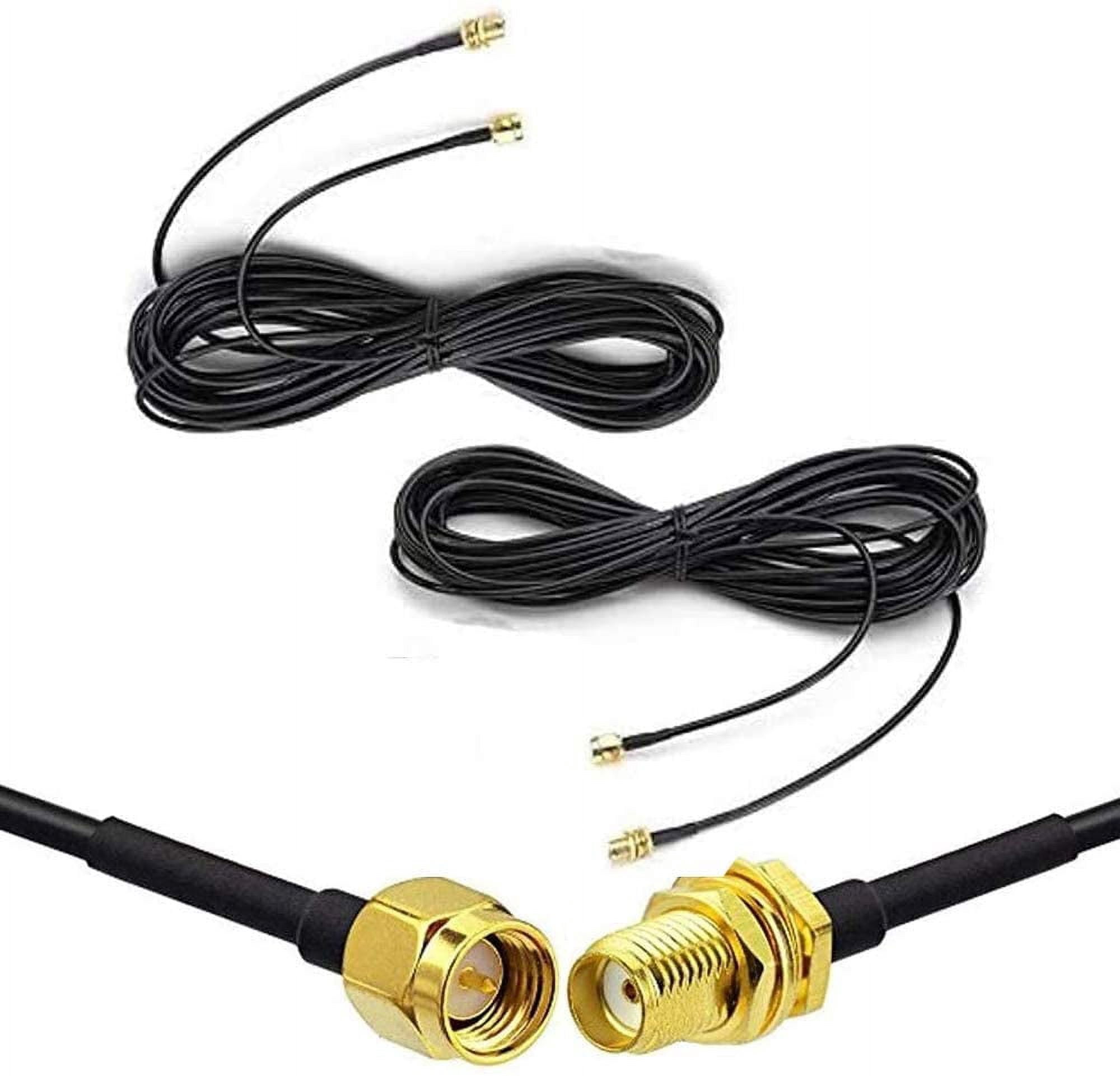 CORONIR 2Pack 33ft SMA Extension Cable SMA Male to SMA Female RF ...