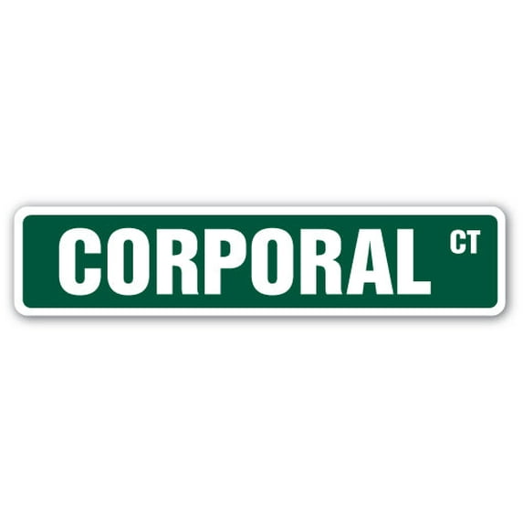 CORPORAL Street Sign US Army Marine CPL military | Indoor/Outdoor | 36 ...