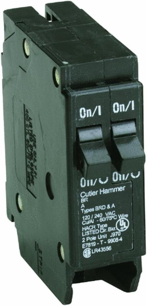 CORPORATION Br3030 Single Pole Tandem Circuit Breaker, 120V, 2-30-Amp ...
