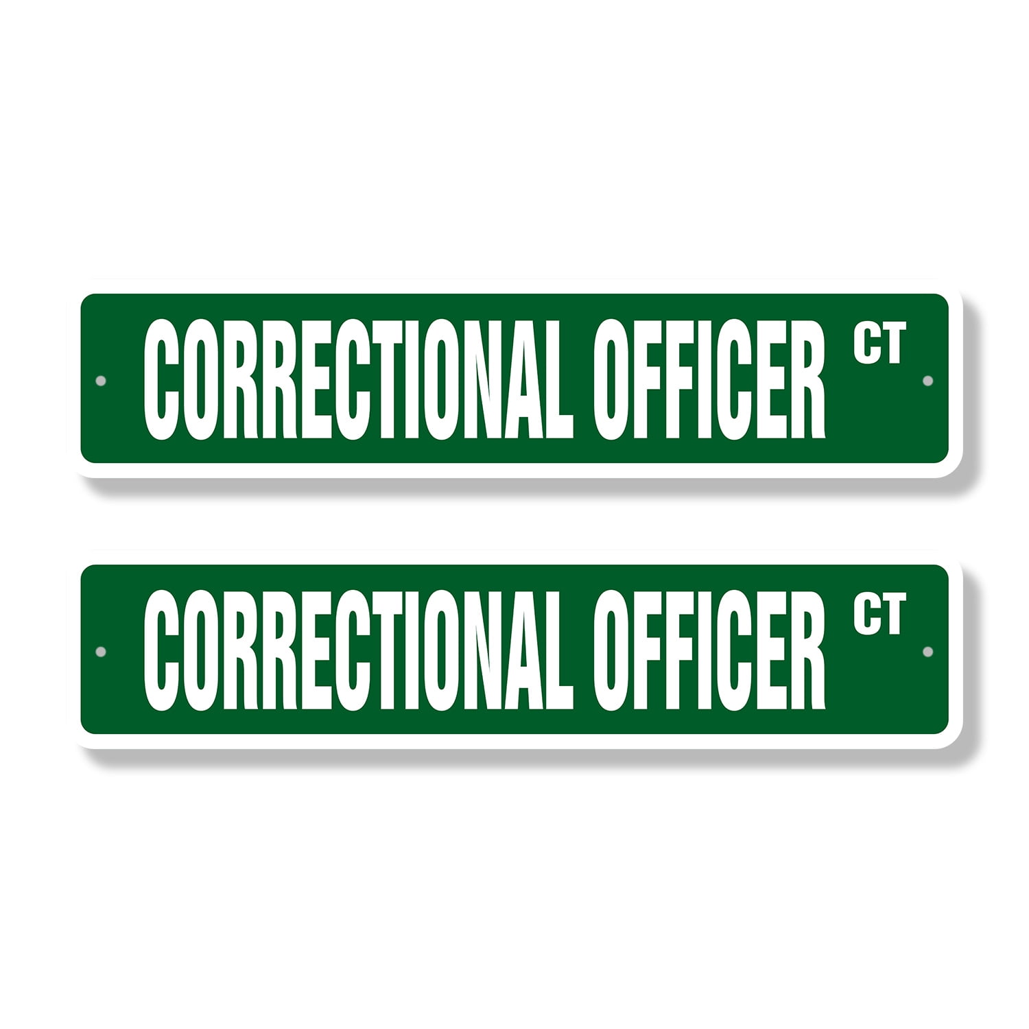 CORRECTIONAL OFFICER Classic Street Sign (2 Pack) prison jail police ...