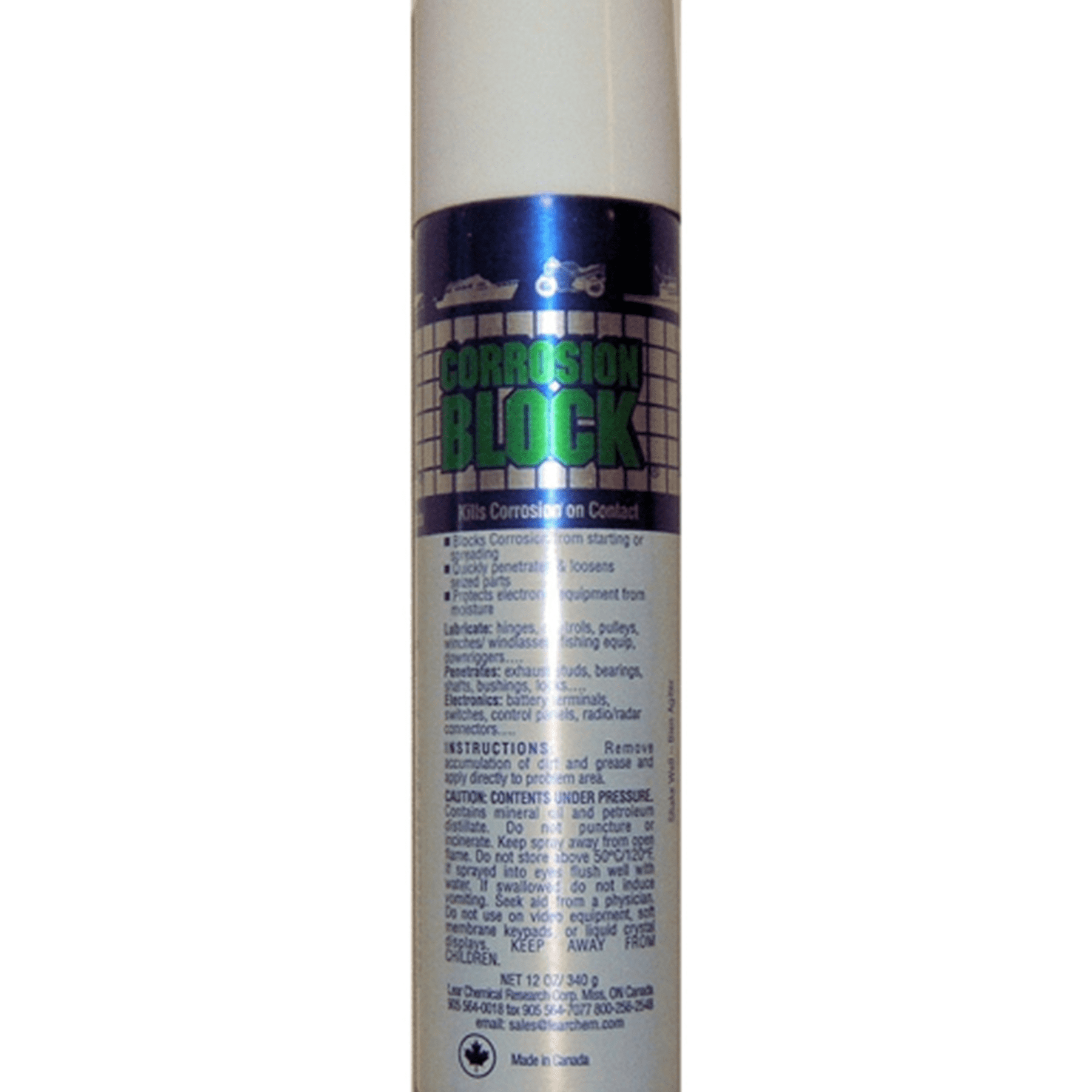Corrosion Block Aerosol 12 oz - Spray Fluid Film for Metal and ...