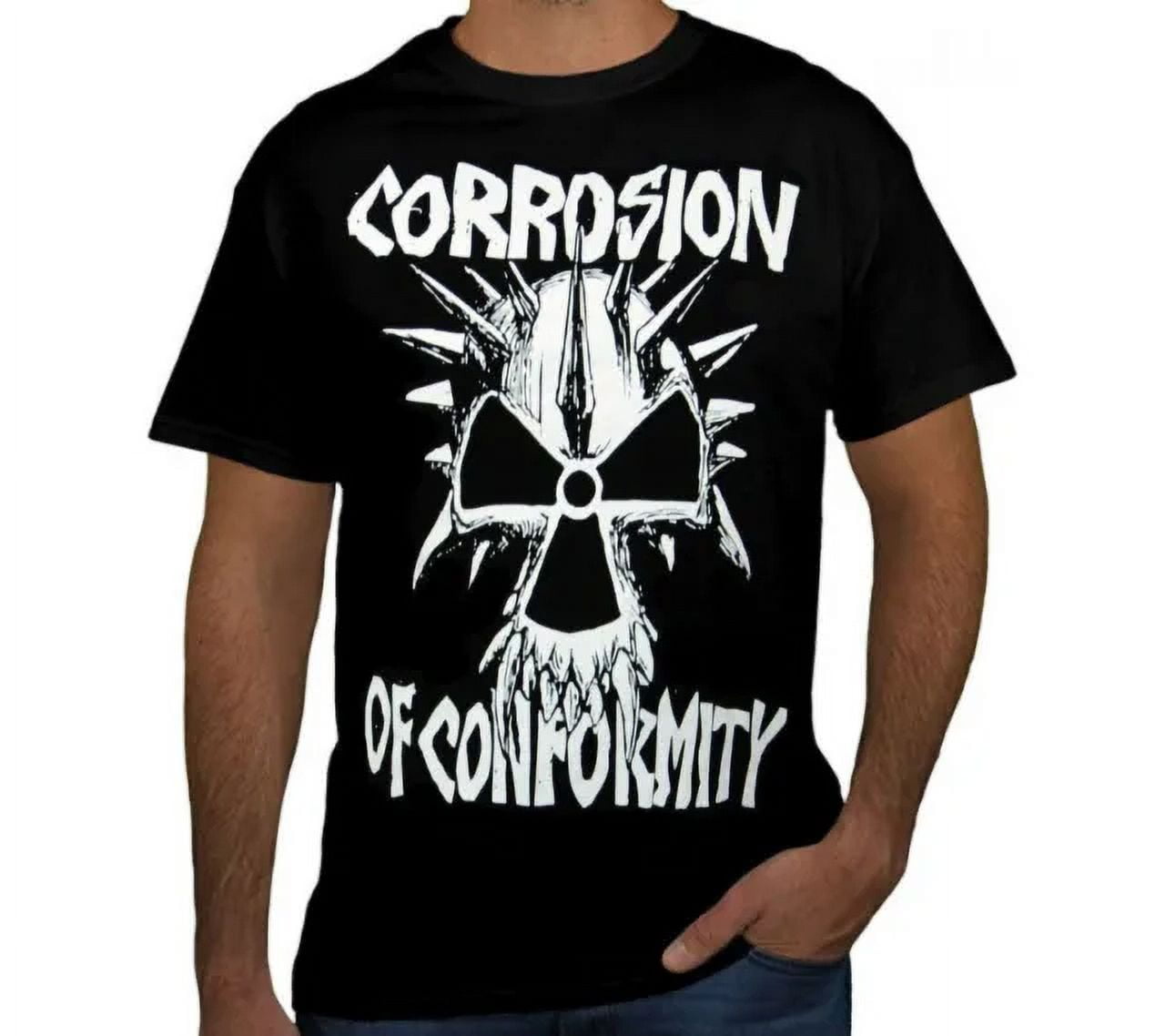 CORROSION OF CONFORMITY PUNK ROCK Black T Shirt - Walmart.com