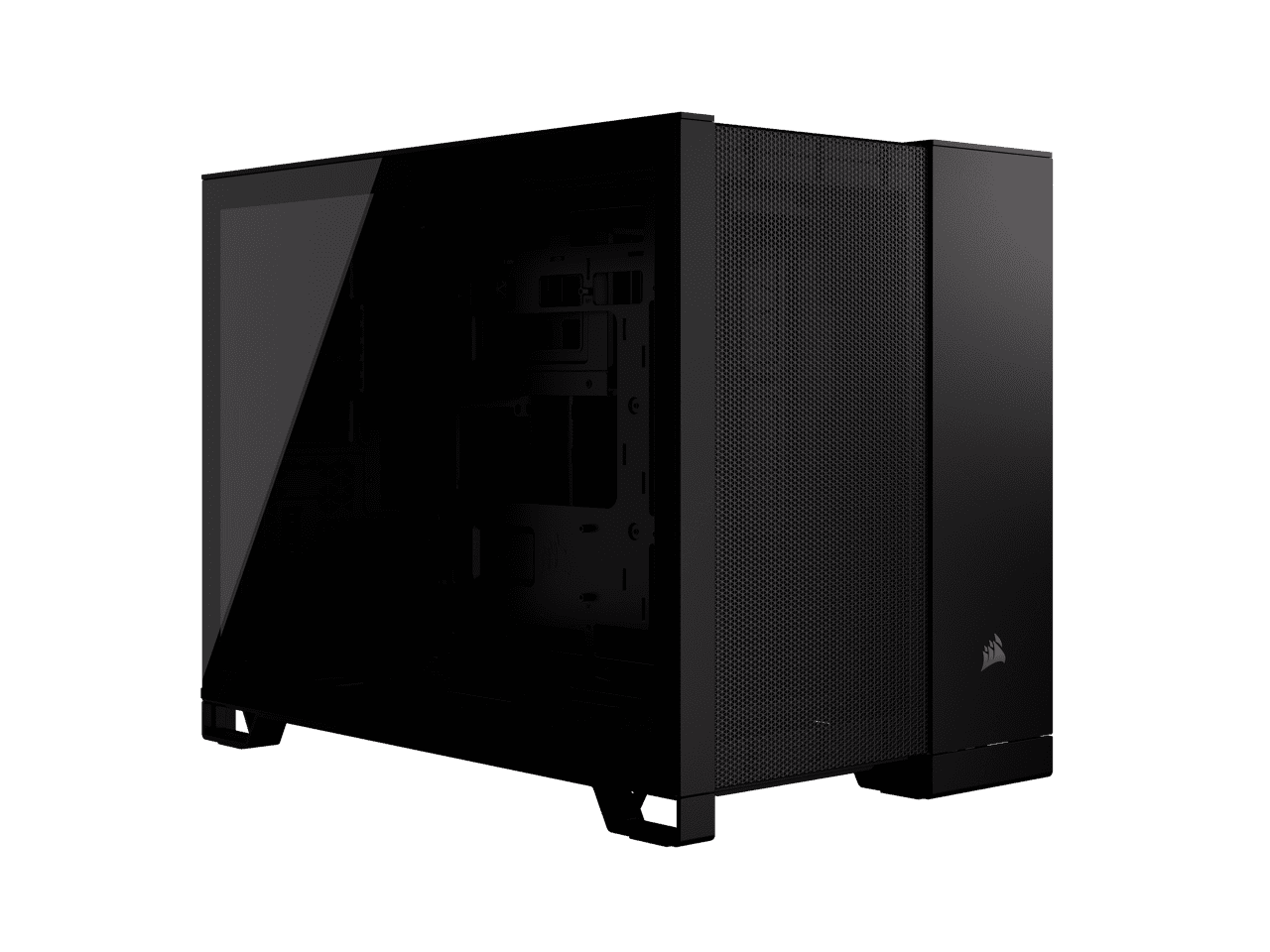 CORSAIR 2500D AIRFLOW Micro ATX Dual Chamber PC Case – Fully Mesh Front ...