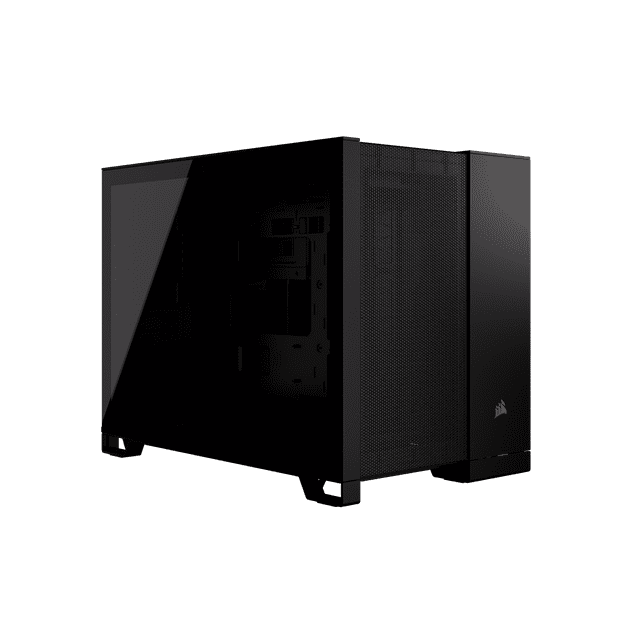 CORSAIR 2500D AIRFLOW Micro ATX Dual Chamber PC Case – Fully Mesh Front ...
