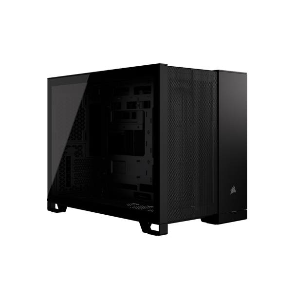 CORSAIR 2500D AIRFLOW Micro ATX Dual Chamber PC Case – Fully Mesh Front ...