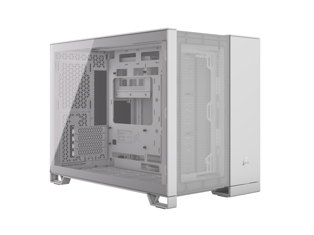 CORSAIR 2500D AIRFLOW Micro ATX Dual Chamber PC Case – White – Fully ...