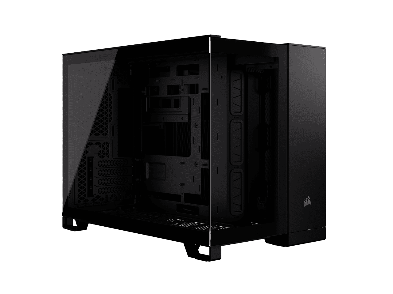 CORSAIR 2500X Micro ATX Dual Chamber PC Case –Tempered Glass Front ...