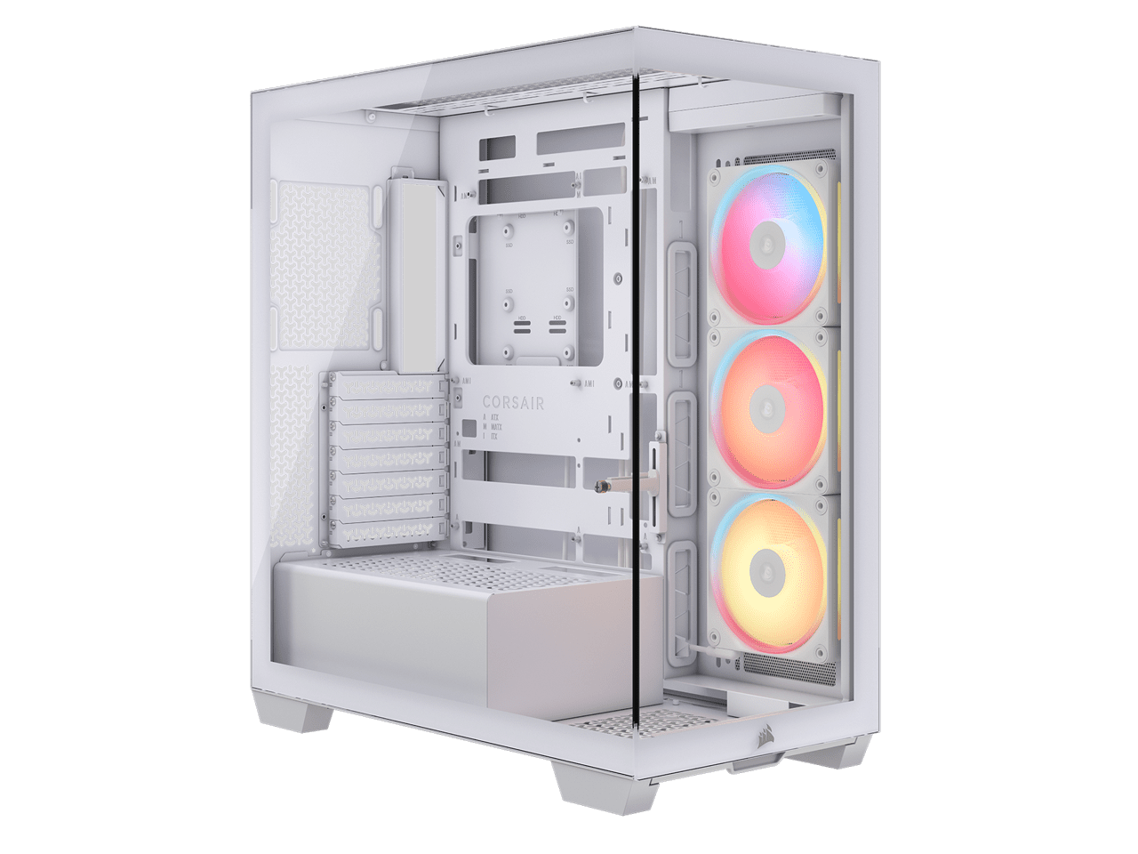 CORSAIR 3500X LX-R RGB Mid-Tower PC Case – 3x Pre-installed LX120-R RGB ...