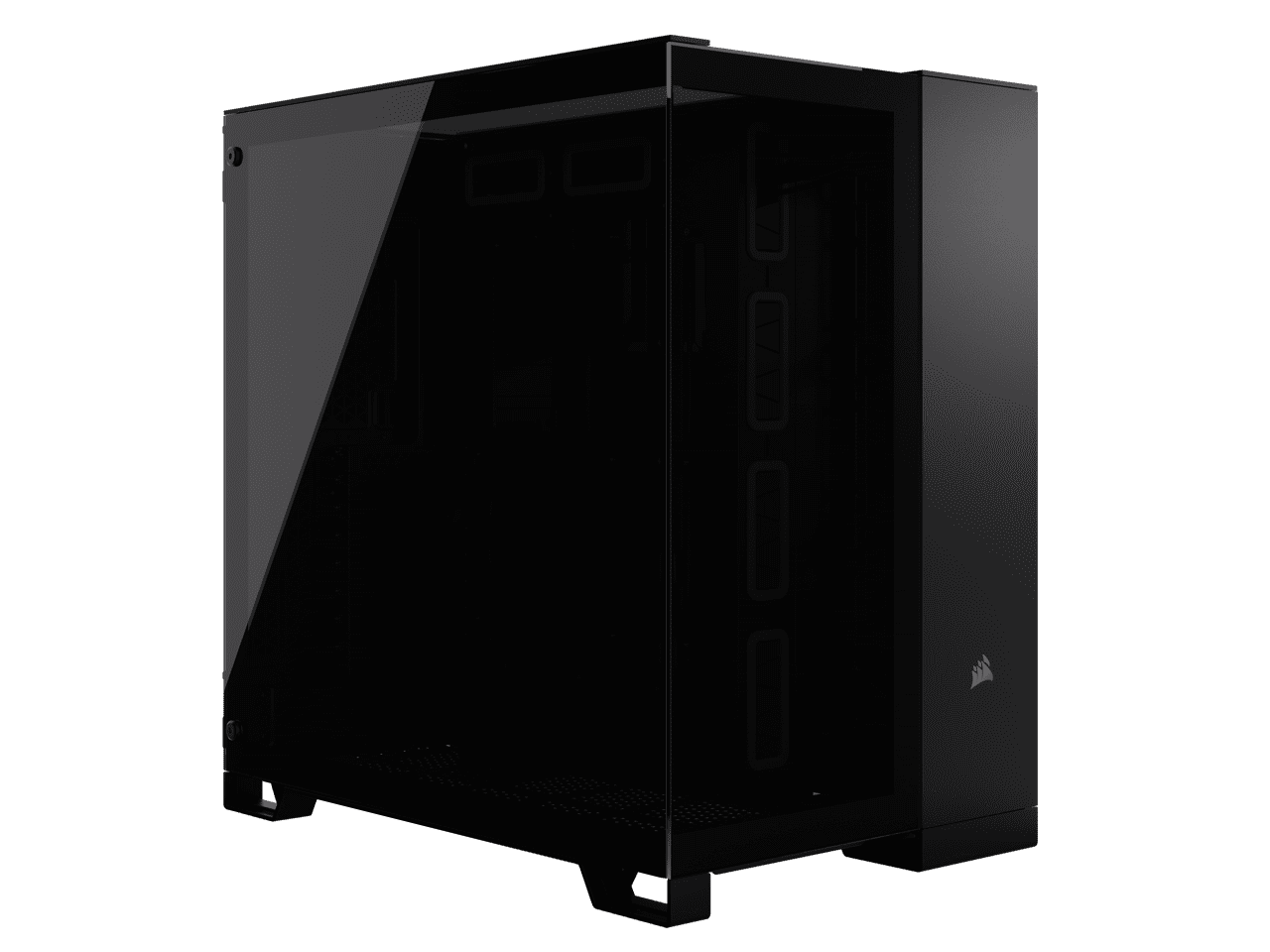 CORSAIR 6500X Mid-Tower Dual Chamber PC Case – Unobstructed view with ...